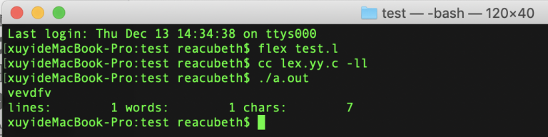 编译原理在类Unix/Lunix上使用flex – OmegaXYZ